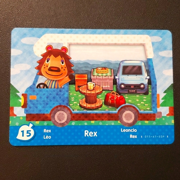 Nintendo | Other | Rex 5 Animal Crossing Welcome Amiibo Rv Card ...